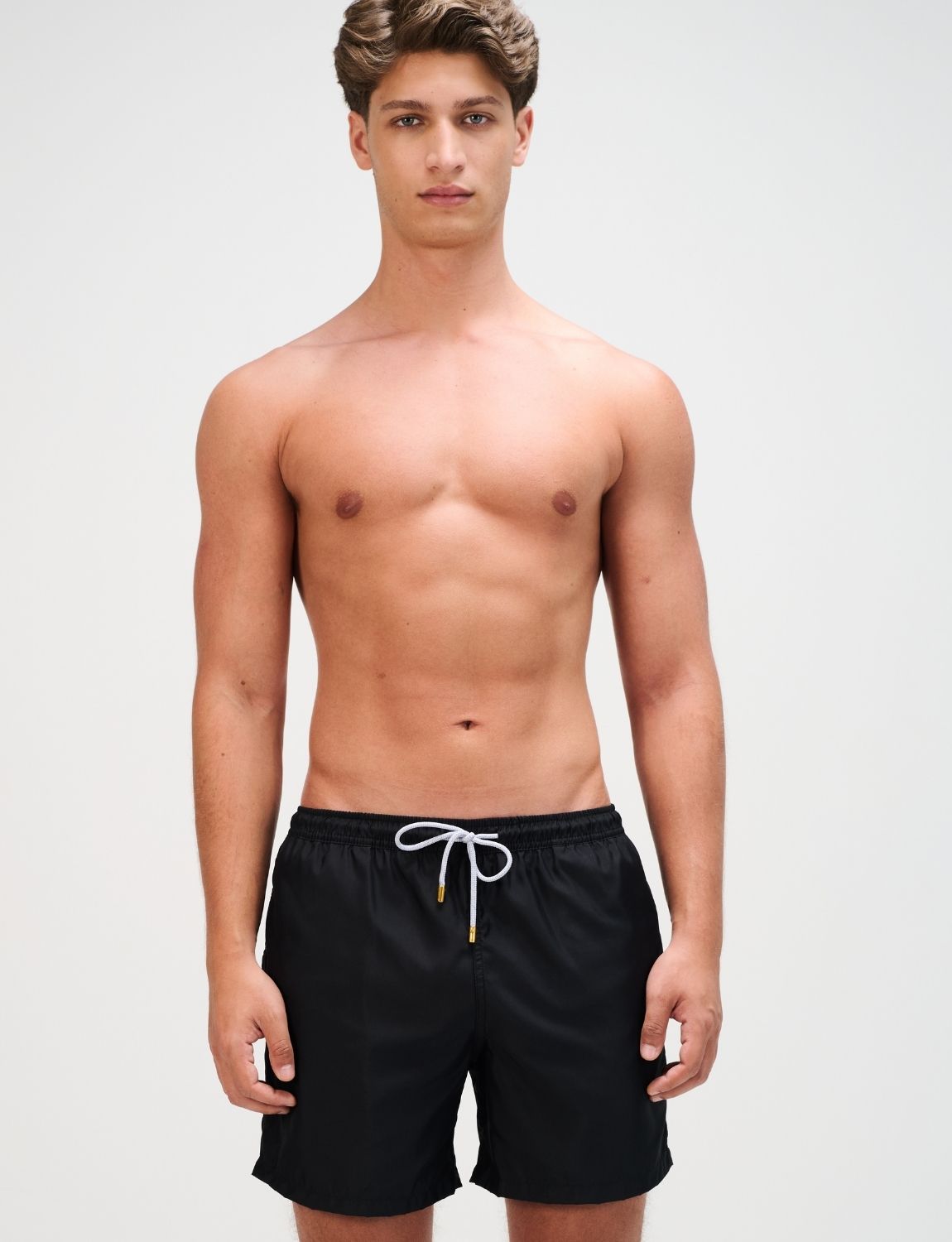The Deco Basic Black Men Trunk | Ancora Swimwear & Resortwear